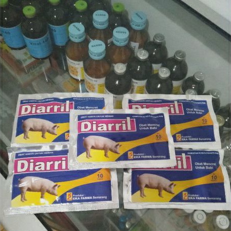 Jual Diarril babi 10 kapsul obat mencegah & mengobati diare mencret ...