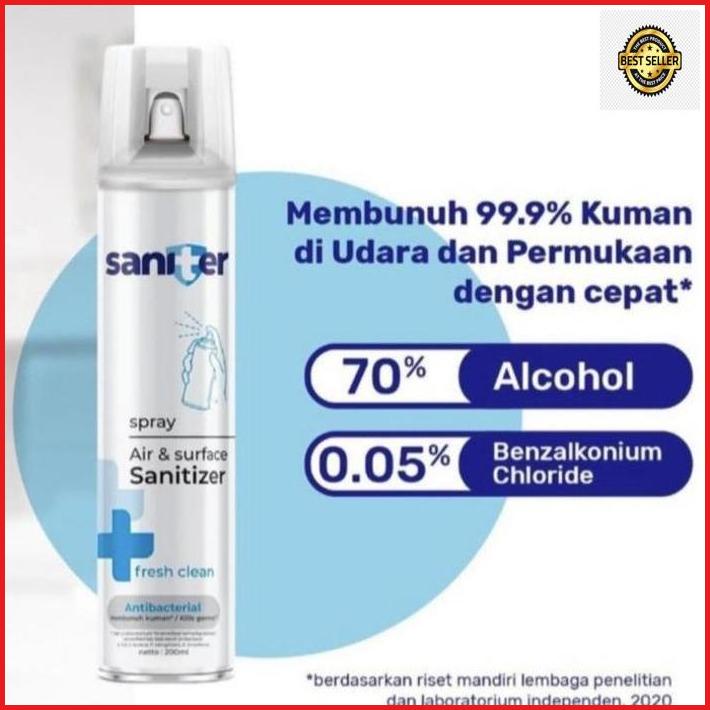 Jual Saniter Spray Air Surface Sanitizer 400 Ml Disinfectant ...