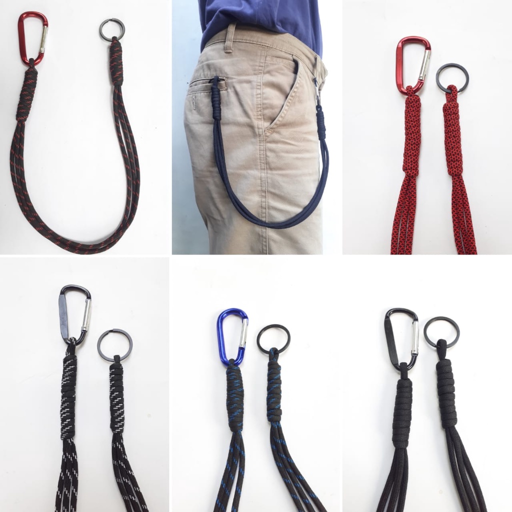 Jual Tali dompet pria tali prusik three line 3 rangkap | Shopee Indonesia