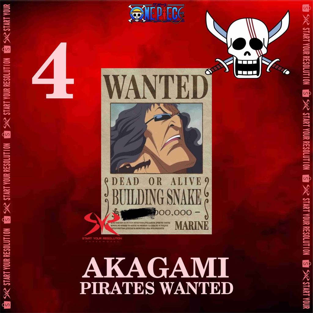 Jual Poster Anime & Manga One Piece Wanted Buronan Red Hair Pirates ...
