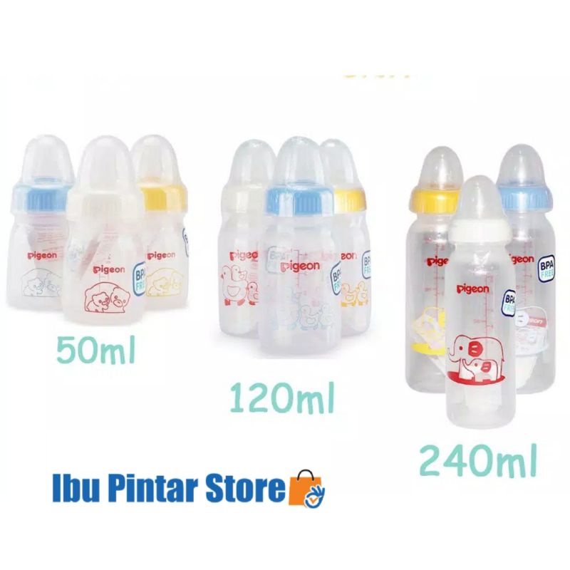 Jual Botol Pigeon 240 ml , 120 ml dan 50 ml | Shopee Indonesia