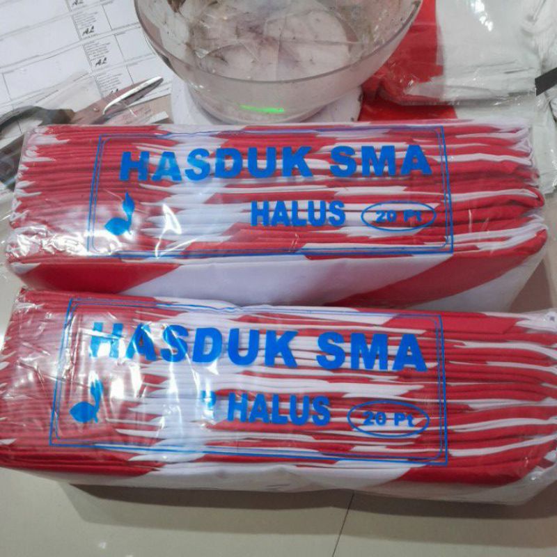 Jual hasduk SMA 20pcs (1kodi) duk kacu pramuka atribut dasi sekolah ...