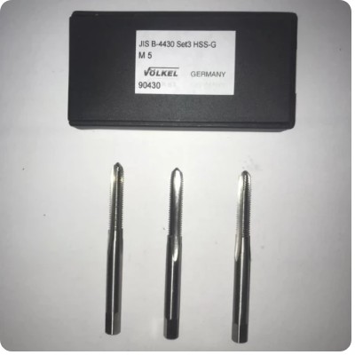 Jual VOLKEL Hand Taps M5 X 0.8 Art 90430 Metric JIS ORIGINAL GERMAN ...