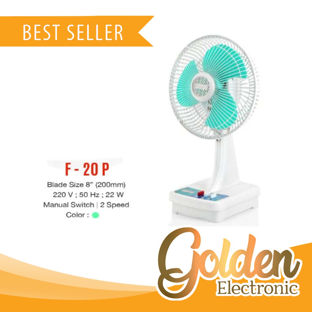 Jual Desk Fan Maspion F-20P 8" Surabaya Kipas meja ter murah F-20 P ...