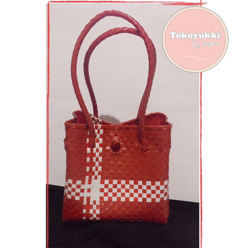 Jual Tas anyaman plastik, tas anyaman, tas jali, tas pasar, tas belanja ...