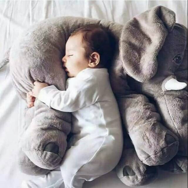 Jual TM. Boneka gajah ukuran jumbo 60 cm / Bantal gajah ukuran jumbo 60 ...