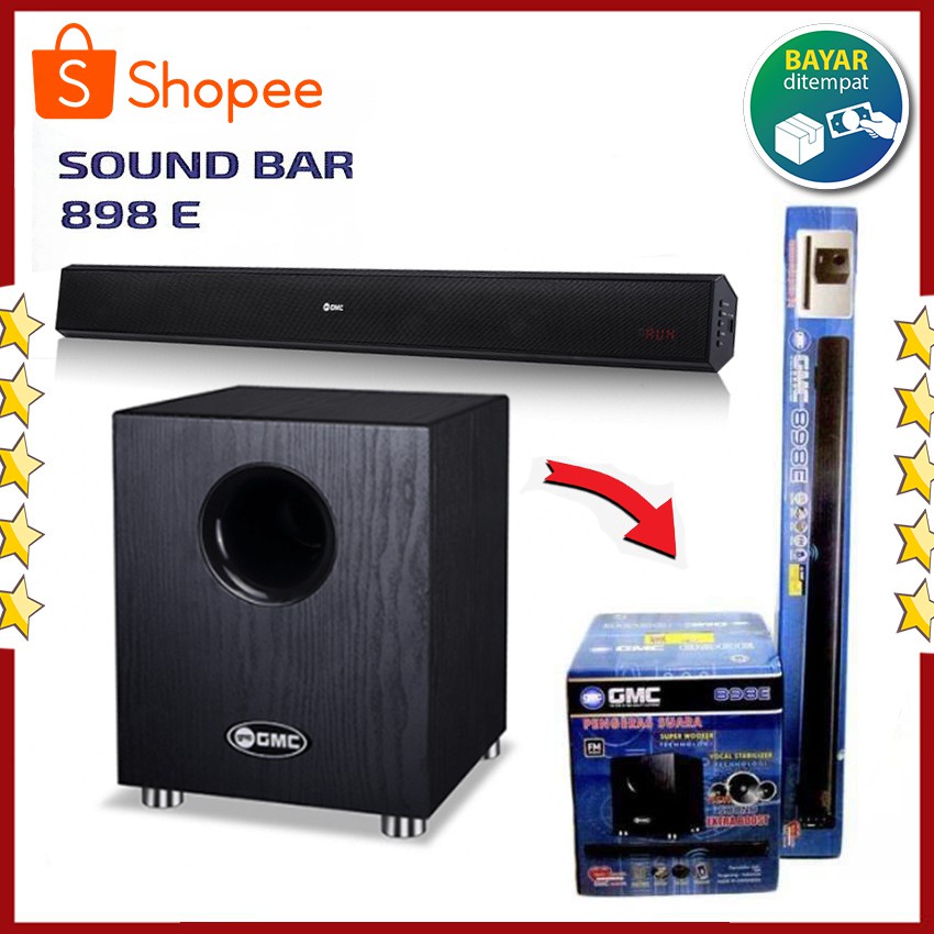 Jual SOUNDBAR GMC 898E WITH BLUETOOTH Suara Keras,Ngebass, | Shopee ...