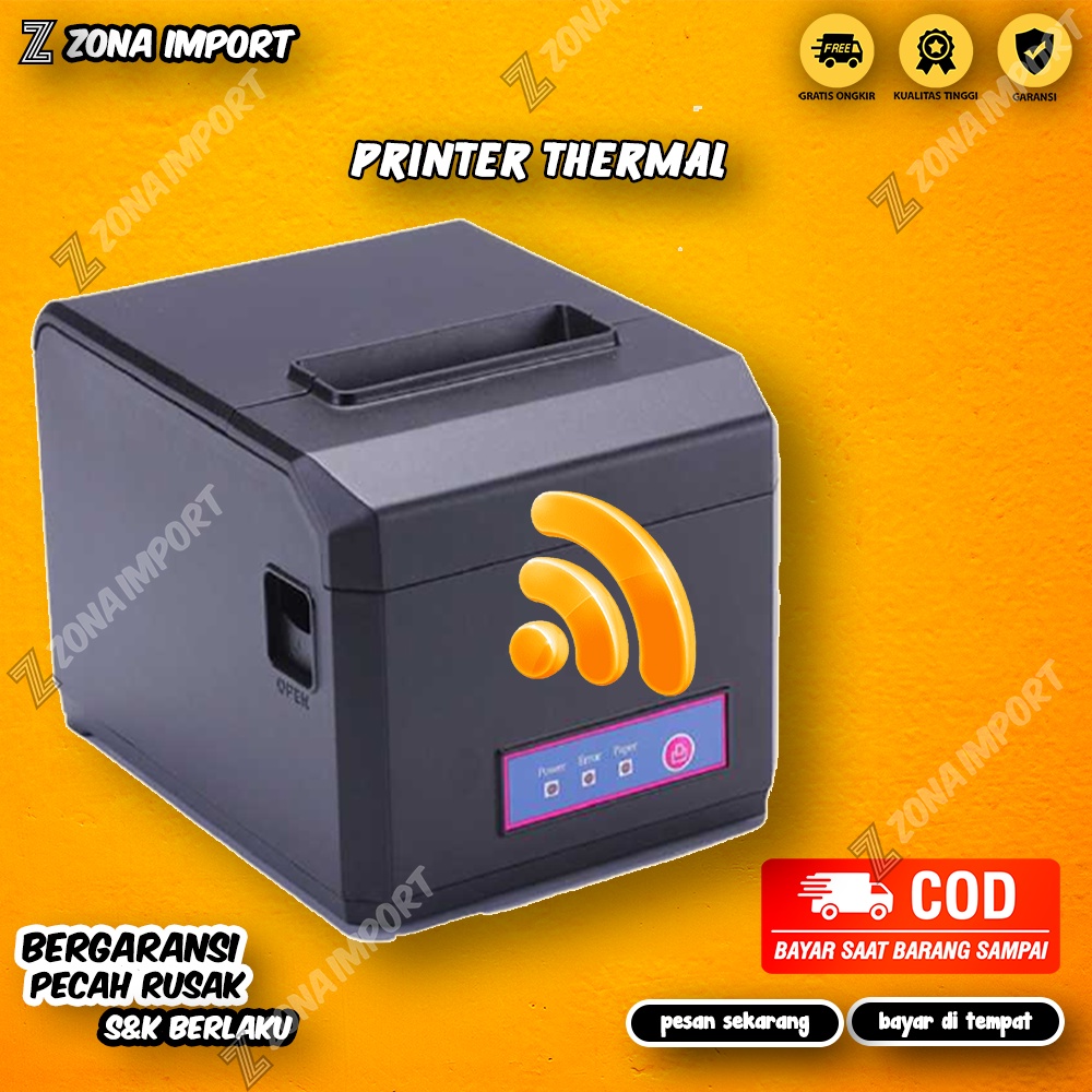 Jual Printer Nota Thermal Receipt Printer with WiFi / LAN / USB Port ...
