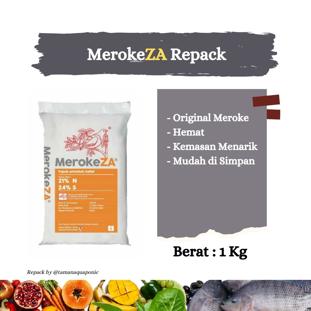 Jual Pupuk Meroke ZA Repack 1 Kg Termurah | Shopee Indonesia