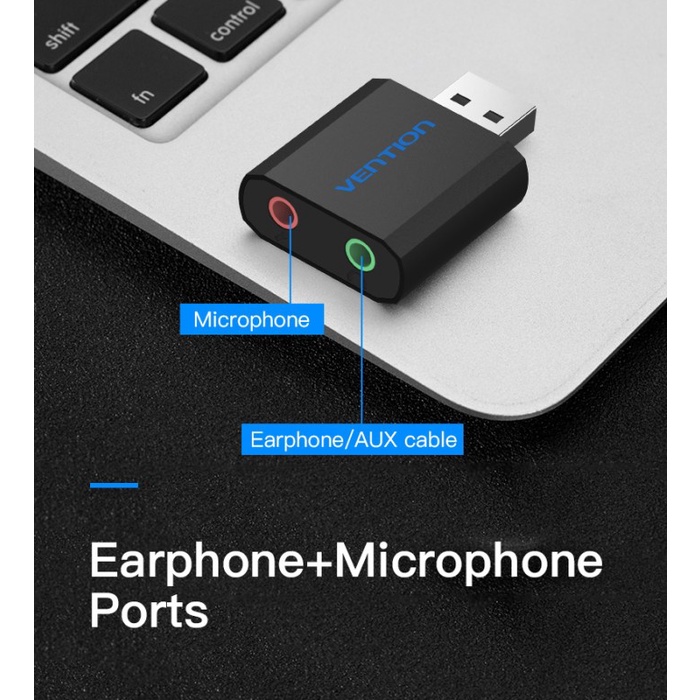 Jual Vention Sound Card External USB 5.1 Channel (VAB-S17-B) | Shopee ...