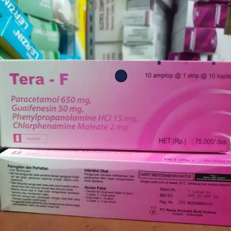 Jual tera F paracetamol 650mg per strip | Shopee Indonesia