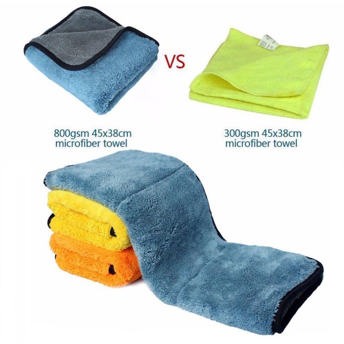 Jual Kain Lap Handuk Microfiber Multifungsi 45x38 cm Tebal Cepat ...