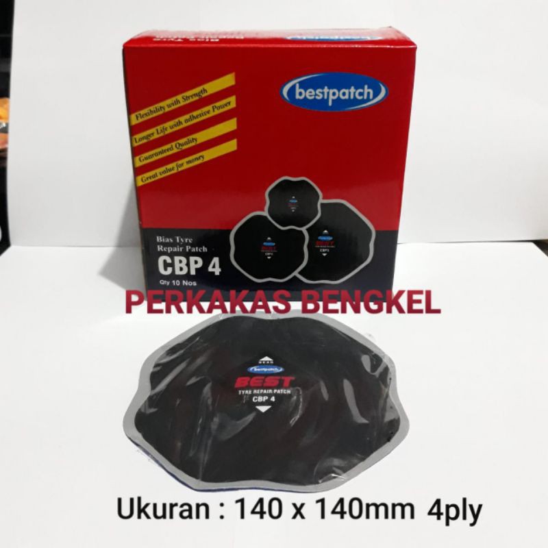 Jual CBP - bestpatch Karet tambal ban luar Bestpatch CBP 4 - CBP 5 - isi 1 box 10pcs | Shopee ...