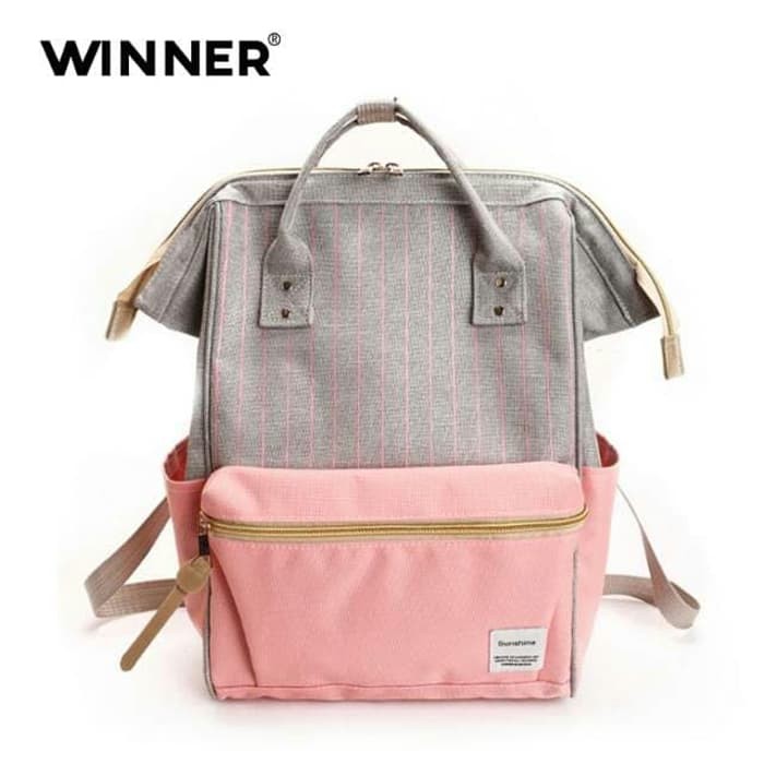 Jual Promo 2024 Ransel Anello Backpack Tas Ransel Wanita Motif Salur ...