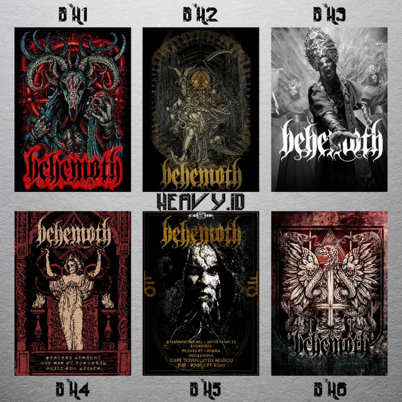 Jual POSTER BAND A3 BEHEMOTH | Shopee Indonesia