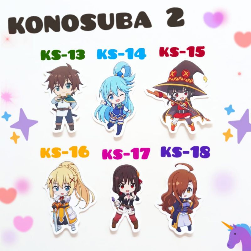 Jual Sticker Anime KonoSuba 2 Kono Subarashii Sekai ni Shukufuku wo ...