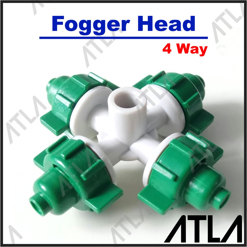 Jual Fogger Head Mist Nozzle Pengkabutan 4 arah way Gantung Misting ...