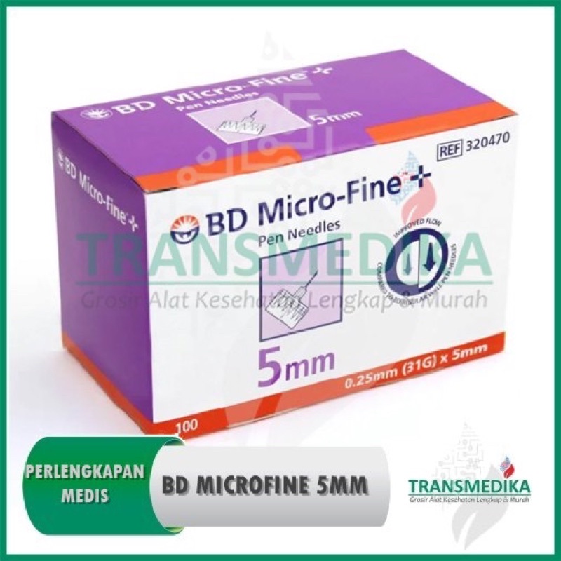 Jual Jarum Insulin / BD microfine / micro fine pen needle 31 G X 5MM ...