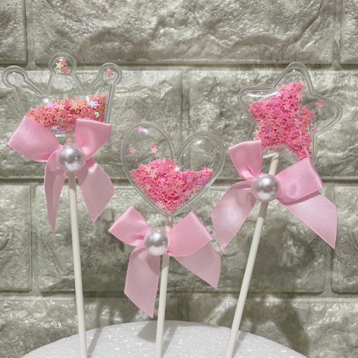 Jual CONFFETI CAKE TOPPER ANEKA BENTUK TOPER KUR CONFFETI HEART TOPER ...