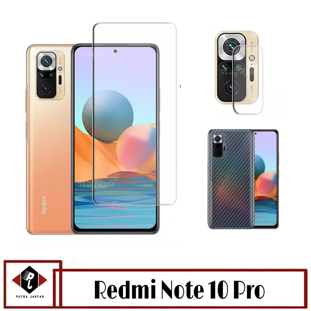 Jual Promo 3-IN1 Tempered Glass Layar Xiaomi Redmi Note 10 Pro Free ...