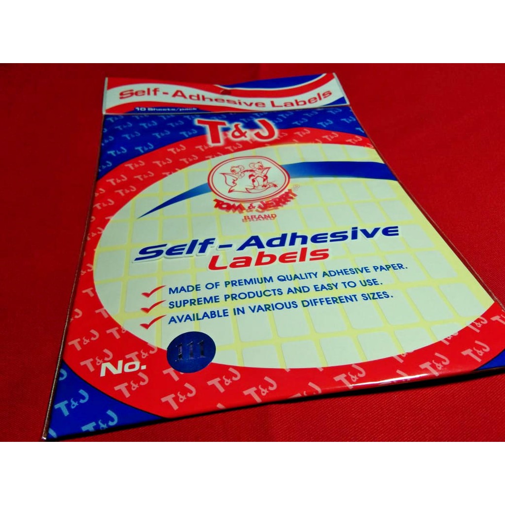 Jual Tom & Jerry Label Polos 111 ( 2 set - 20 lembar ) | Shopee Indonesia
