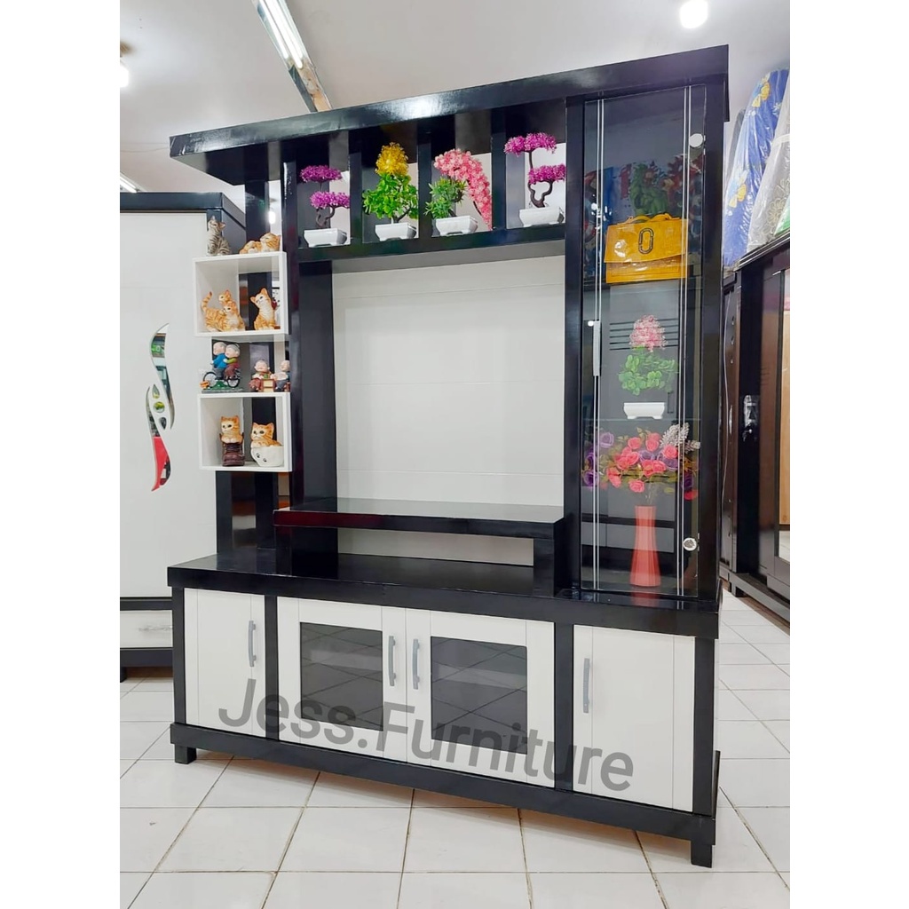 Jual Pajangan TV 32in Partisi TV Minimalis / partisi ruangan /Bufet TV ...