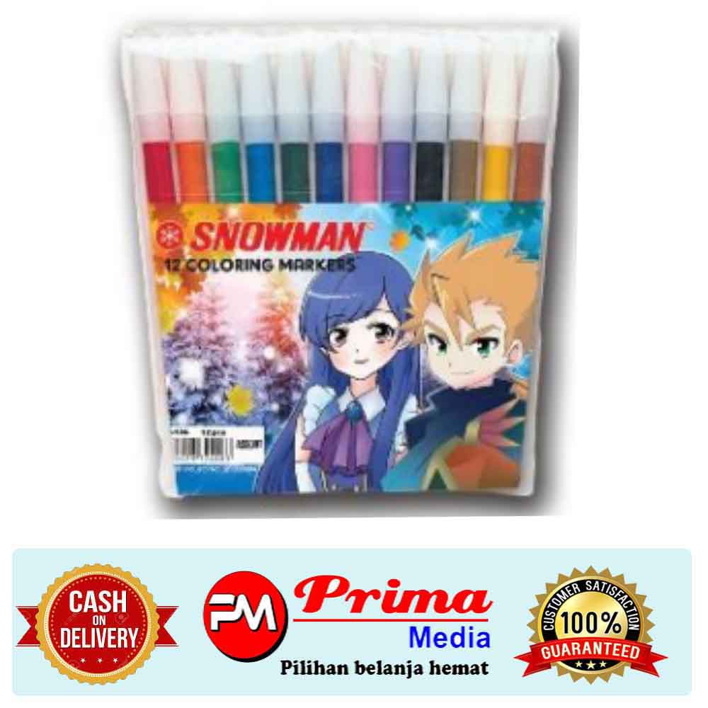 Jual Snowman Coloring Marker PW-12A | Shopee Indonesia
