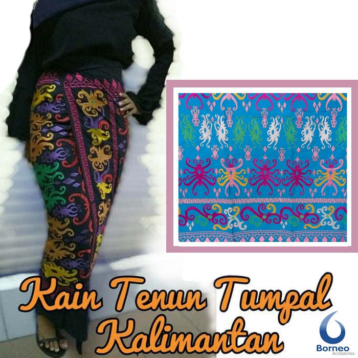 Jual Kain Tenun Etnik Tumpal Motif Dayak Kalimantan | Shopee Indonesia
