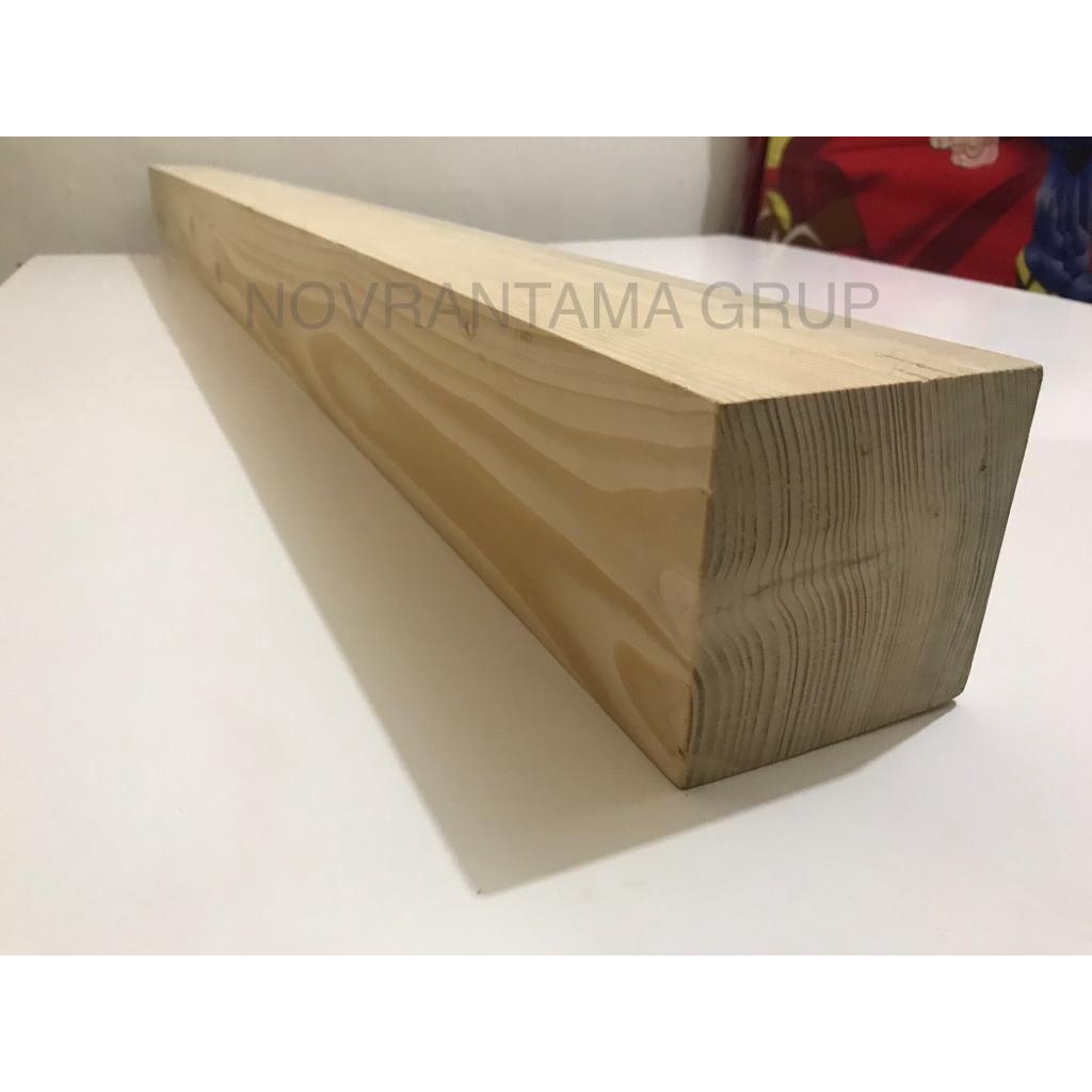 Jual Balok Kayu Jati Belanda 9x9 cm panjang 50 cm . balok pinus jati ...