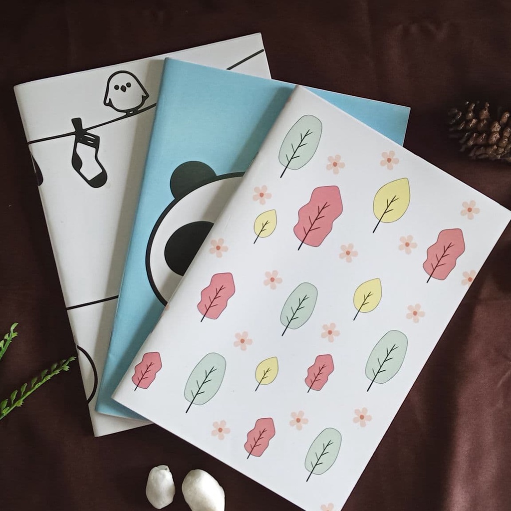 Jual Fancy Blank Notes - 64 pages ukuran A5 dan A6 | Notebook Polos ...