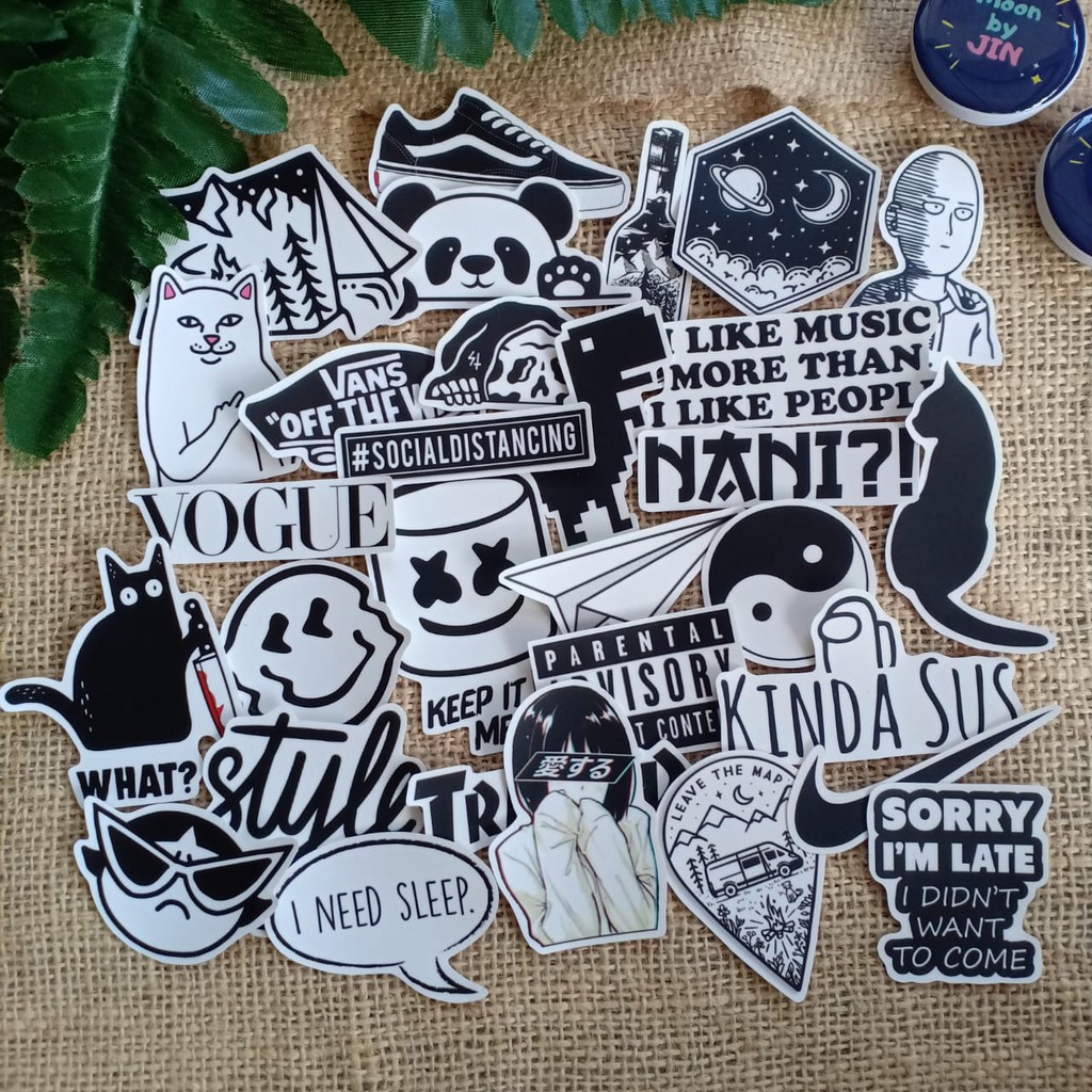 Jual Black Sticker Big size Sticker Laptop | Shopee Indonesia