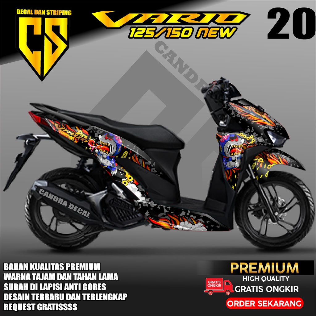 Jual Decal Stiker - Dekal Sticker Fullbody VARIO 125/150 NEW KODE CDR ...