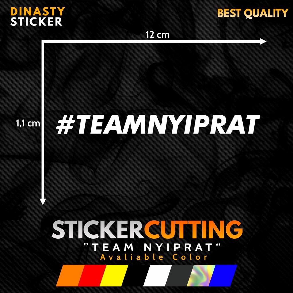 Jual STICKER STIKER CUTTING VIRAL TEAM NYIPRAT STICKER #TEAMNYIPRAT ...