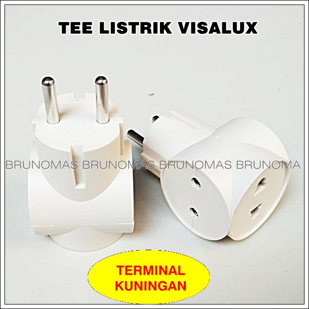 Jual TEE LISTRIK VISALUX - COLOKAN LISTRIK 3 CABANG | Shopee Indonesia