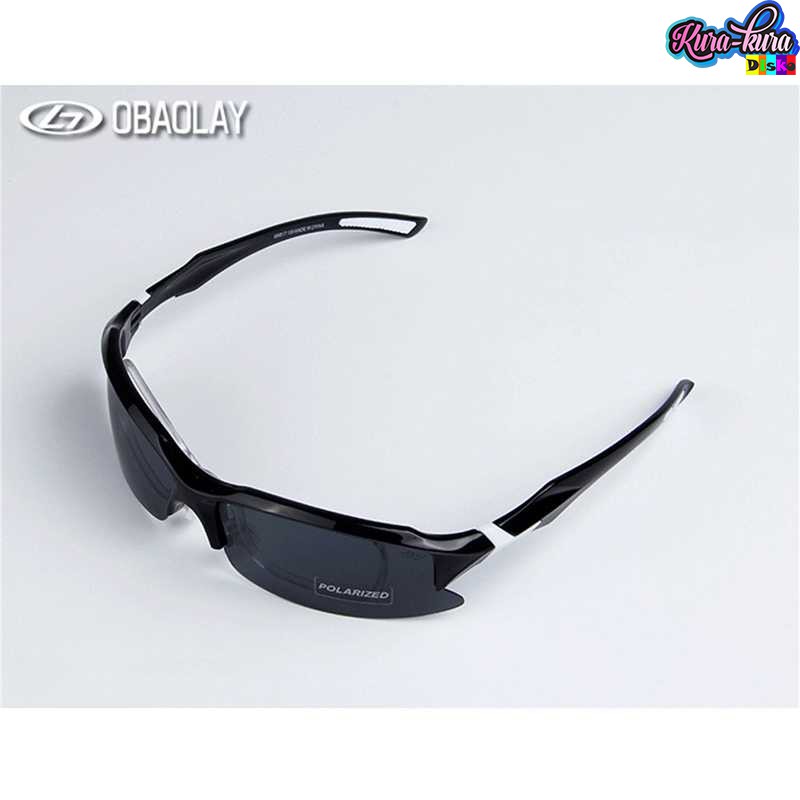 Jual Obaolay Kacamata Sepeda Polarized Sunglasses UV400 - SP0879 [Hitam ...