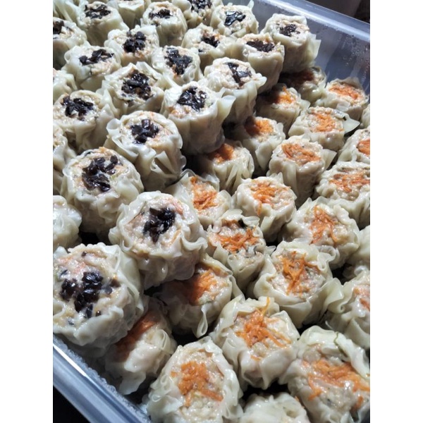 Jual dimsum ayam topping,beef,wortel dan jamur isi 25 pcs | Shopee ...