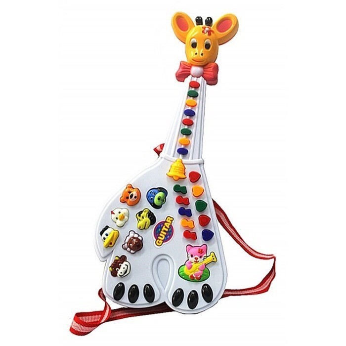 Jual Mainan Edukasi Anak Musik Gitar Jerapah Ada Suara Binatang Kado ...