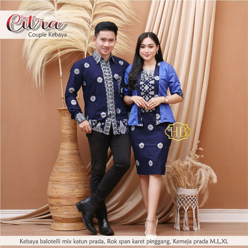 Jual Couple kemeja dan kebaya batik couple natal Batik Couple Terbaru ...