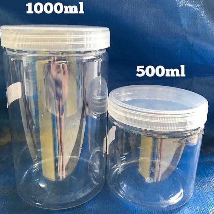 Jual Toples Plastik PET 500ml Jar Premium Tabung 0,5L Serbaguna 500 ml | Shopee Indonesia