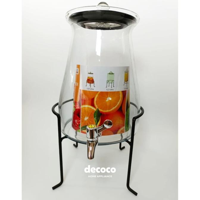 Jual Dlx Dispenser Kaca Galon Water Jug Kanlo 5 Lt 5L Glass Jus Juice ...