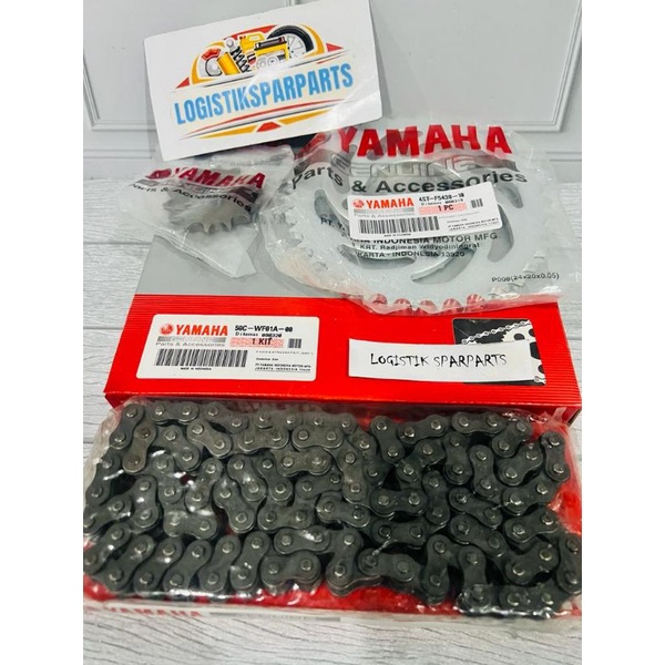 Jual GEAR GIR SET PLUS RANTAI JUPITER MX 135 NEW 50C | Shopee Indonesia