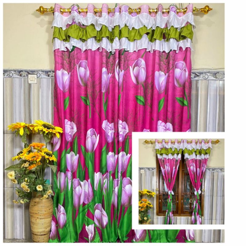 Jual Gorden Susun Pita Red Shabby Gorden Poni Gorden Rample Gorden ...