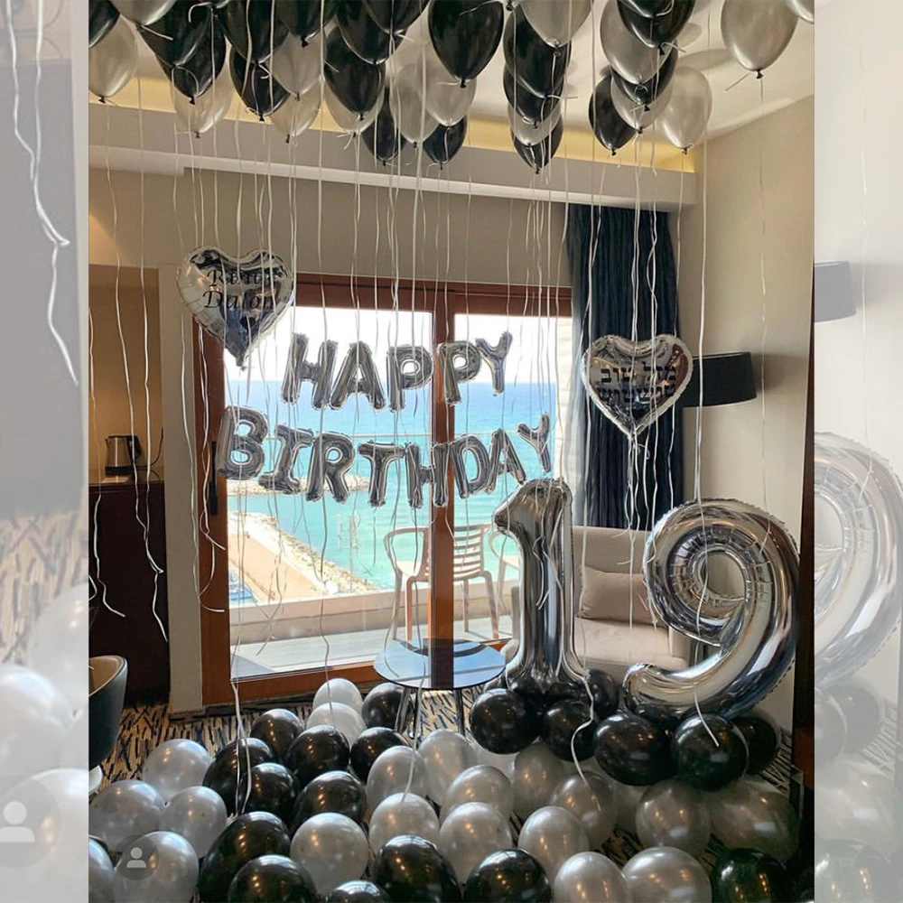 Jual Balon Foil Huruf Silver 16 Inch 40cm Abjad Alphabet A-Z Balon Foil ...