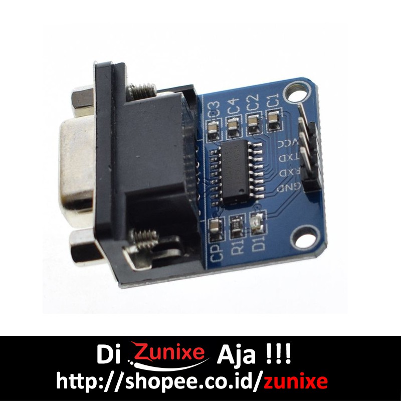 Jual MAX3232 RS232 TO TTL SERIAL PORT CONVERTER MODULE DB9 CONNECTOR | Shopee Indonesia