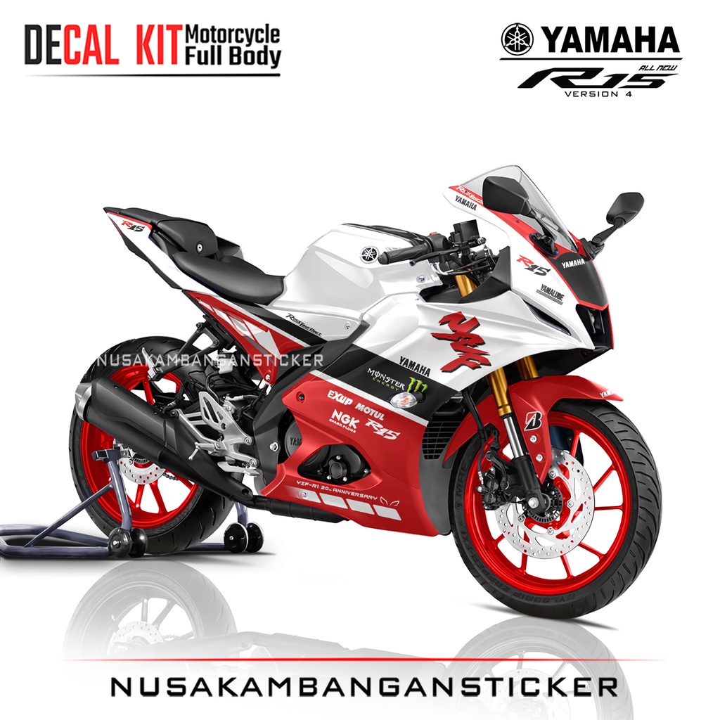 Jual Decal Sticker Yamaha All New R15 V4 Livery YZF R1 20 Th ...