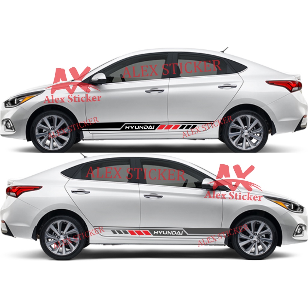 Jual TERBARU LIST BODI SAMPING STIKER MOBIL STICKER HYUNDAI ACCENT VIOS ...