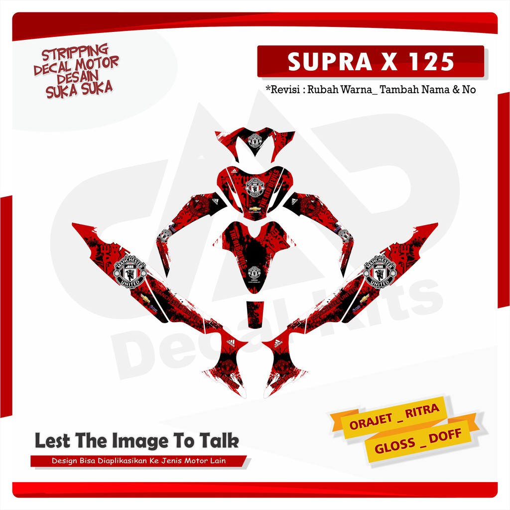 Jual STIKER DEKAL MOTOR FULL BODY HONDA SUPRA X 125 STICKER MOTOR DECAL ...