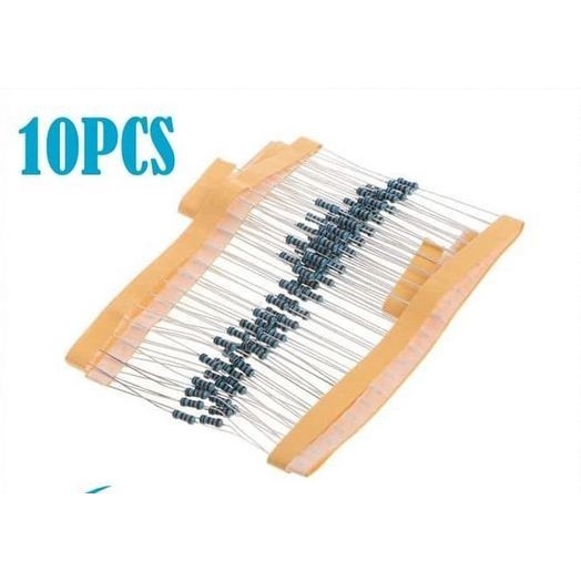 Jual Resistor 1K1 1.1 Kilo Ohm Metal Film Axial 1% 1/4 W 0.25 W isi 10 ...