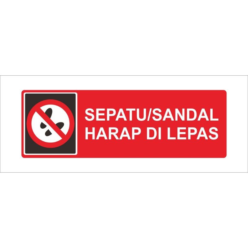 Jual acrylic rambu harap lepas sepatu | Shopee Indonesia