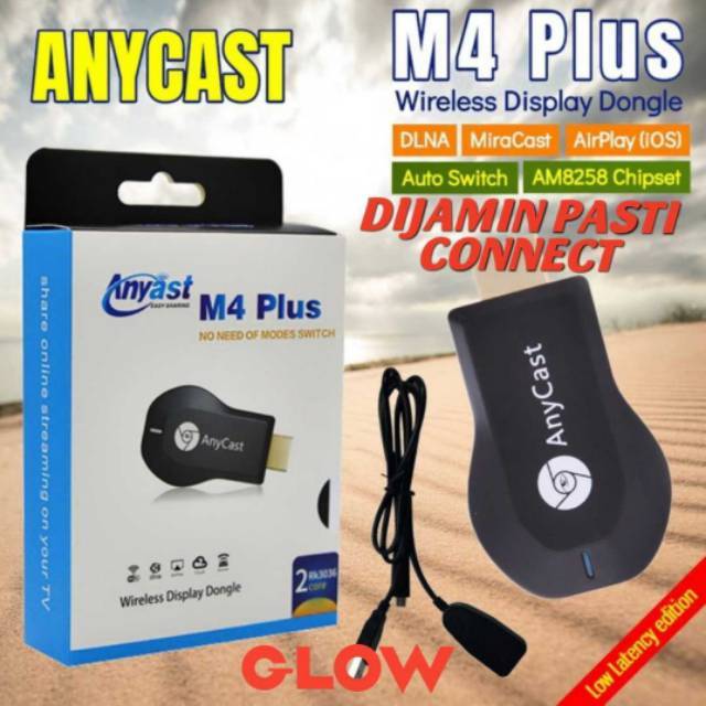 Jual ANYCAST M4 PLUS Hdmi Wireless Display Dongle bkm m2 plus m9 plus ...